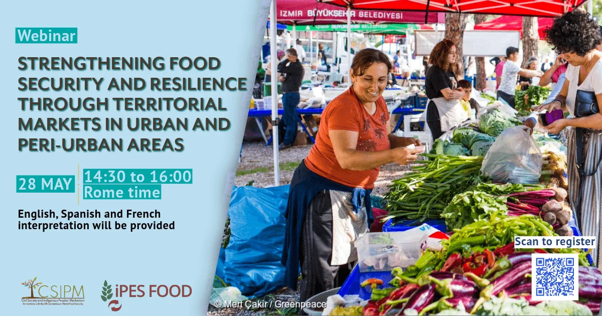Strengthening food security and resilience through territorial markets ...